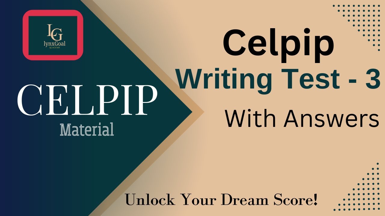 CELPIP Writing Test - 3 | Full Practice with Answers & Tips for Success ...