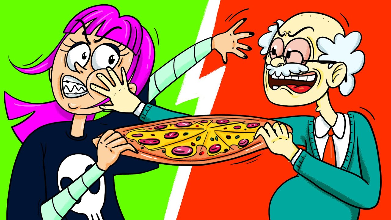 FIGHT OVER PIZZA! | Funny Animation Cartoon | Lanny and Danny - YouTube