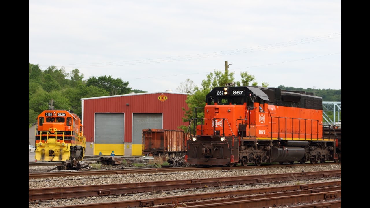 BLE SD38AC 867 Leads the AK Steel Turn Solo | North Butler, PA - YouTube