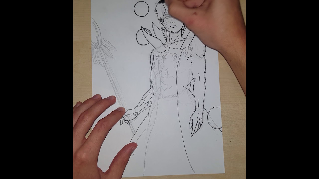 Obito Juubi Jinchuuriki Speed Drawing - YouTube
