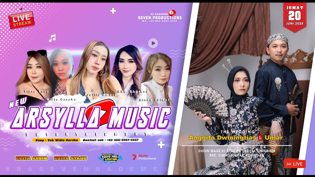 🔴 Live "NEW ARSYLLA" || WEDDING ANGGITA. D & UMAR || CIBINGBIN, 20.06.2025 || SESI SIANG - YouTube