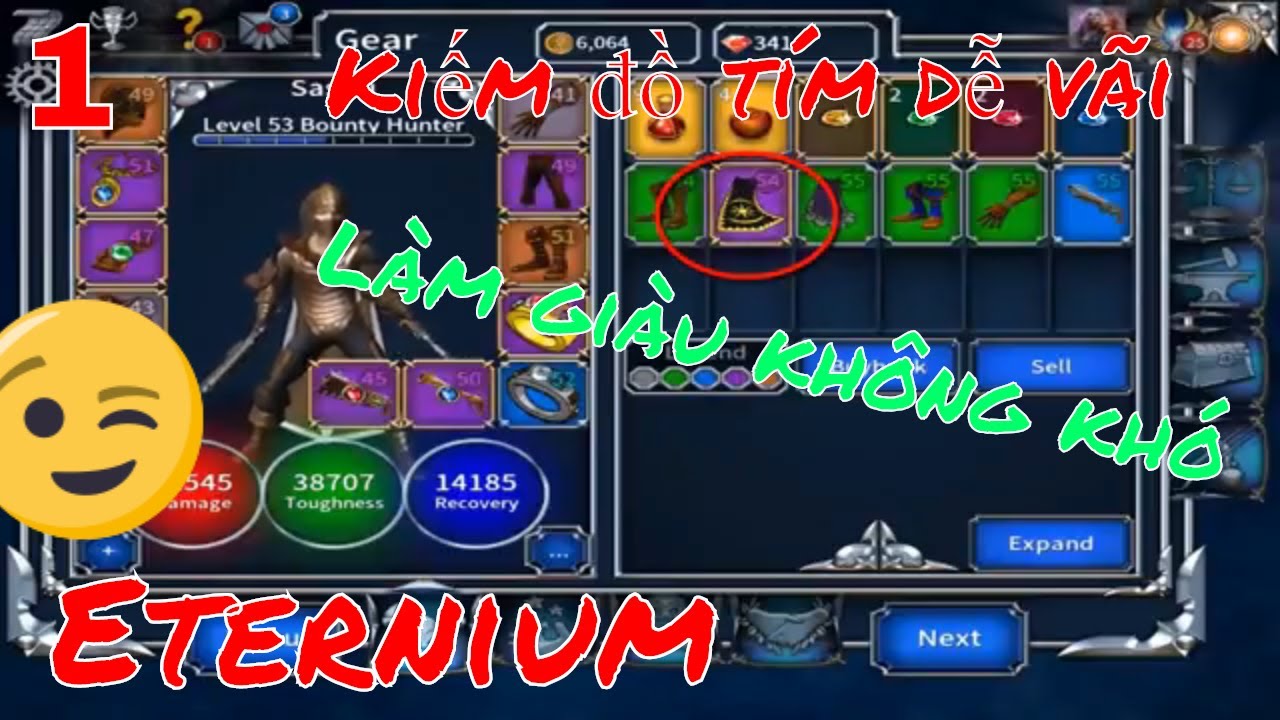Trải nghiệm game Mobile : Eternium - Hướng dẫn kiếm đồ ngon trong game ...