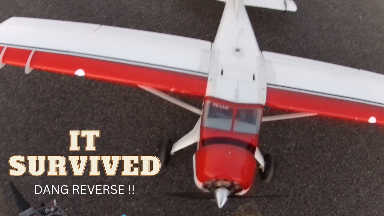FLYING FMS BEAVER V2 RC AIRPLANE WITH SAFE SPEKTRUM ALMOST BIT THE DUST ...