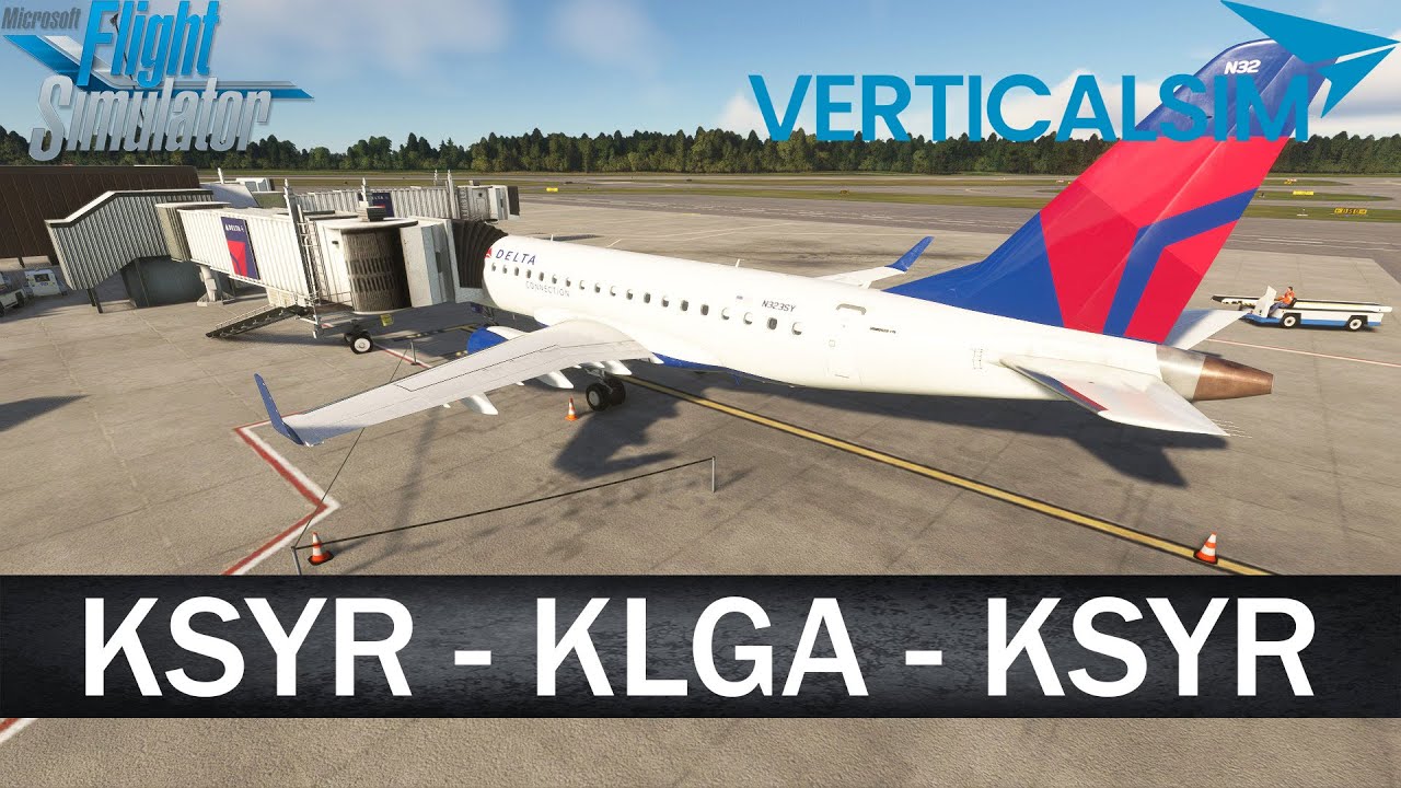 MSFS Live | Real World SkyWest OPS | FSS E175 | VerticalSim's Syracuse ...