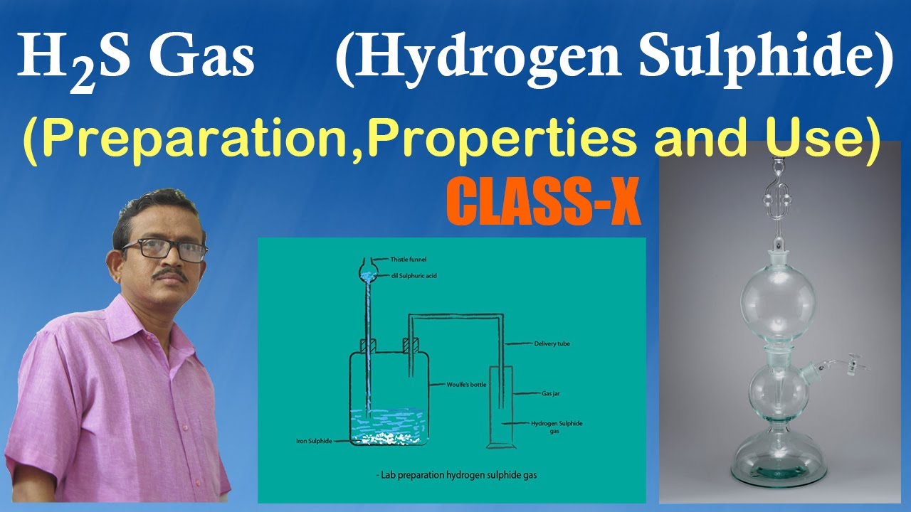Hydrogen Sulphide (H2S)/ Class-X/Preparation ,Properties, Use - YouTube