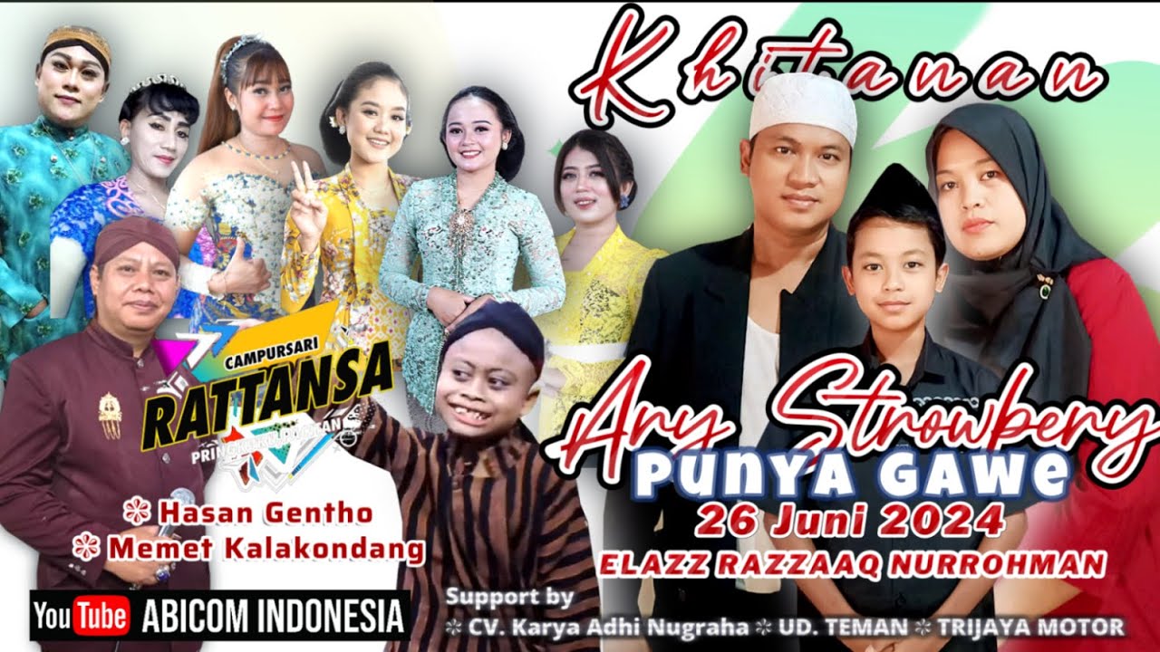 🔴📡Live KHITANAN ELAZZ RNR BANGUNHARJO GAMBIRANOM 26 JUNI 2024 CS ...
