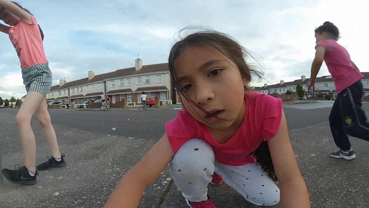 Kids playing Tip the Can in 360 VR Part 2 - YouTube