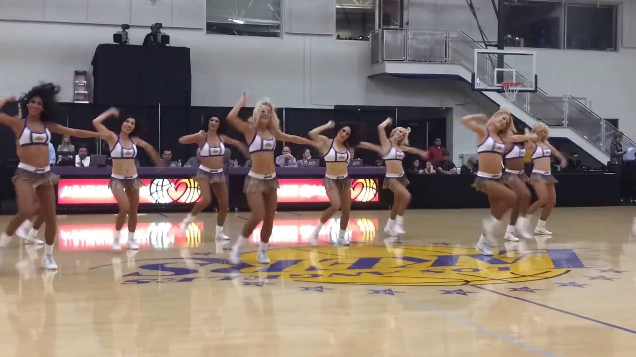 2016 Laker Girls dance to "What I like about you" - YouTube