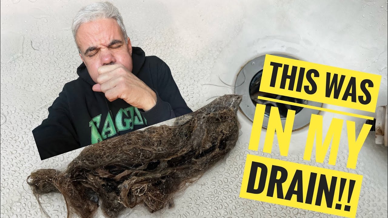 How To Unclog Your Bathtub or Shower Drain! No Chemicals! (Gross ...