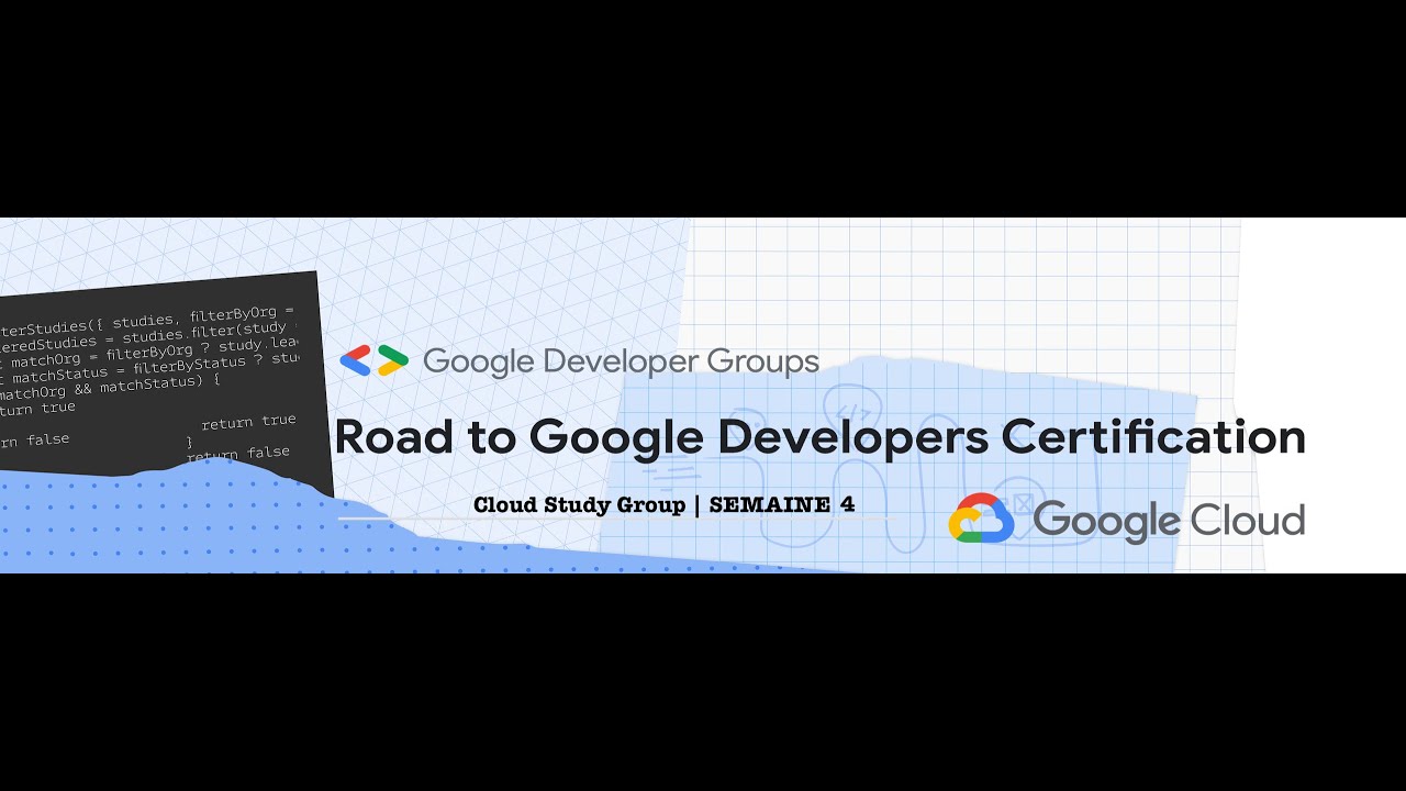 [GDG] Certification Study Group - Semaine 4 - Google Cloud - YouTube