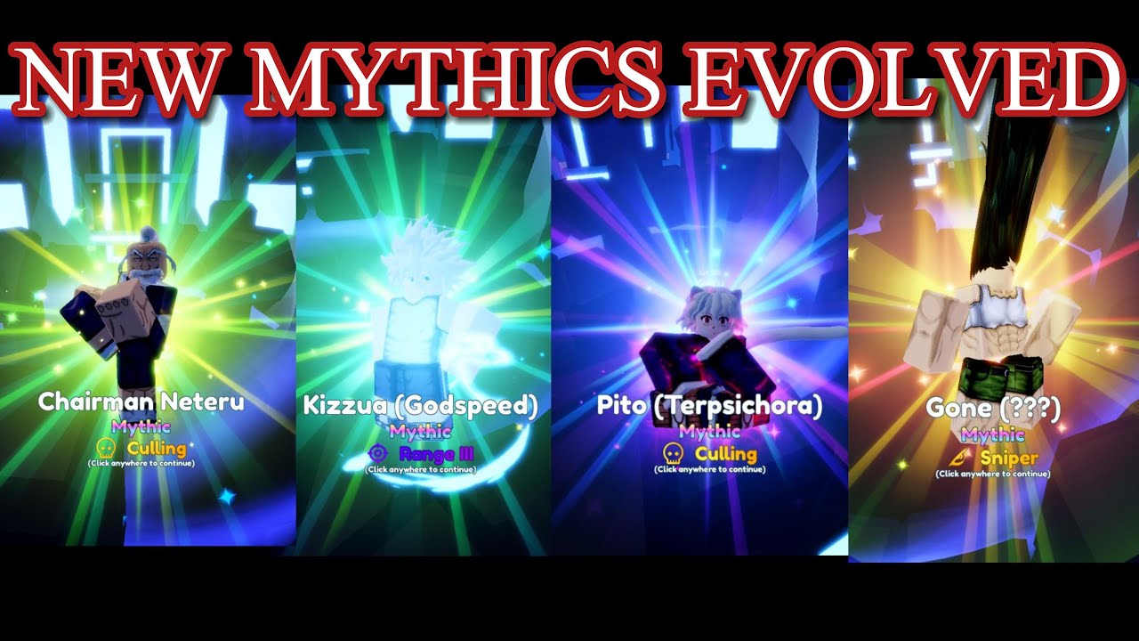 ALL NEW MYTHIC (MAX LEVEL) SHOWCASE in Anime Adventure - YouTube
