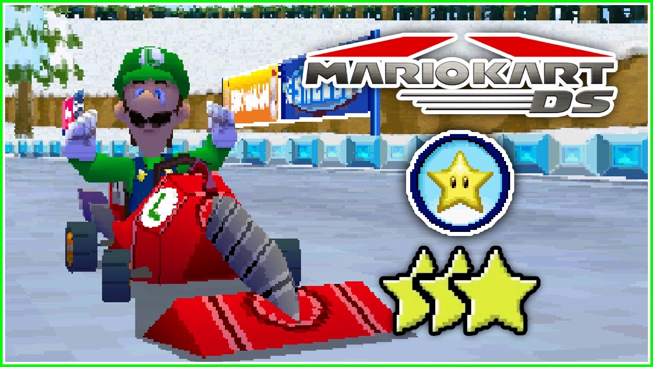 Mario Kart DS - Star Cup Full Walkthrough (150cc, 3 Stars, Luigi ...