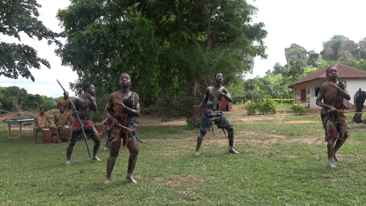 Warriors Performance at Benu Village - Ghana Tour May 2017 - YouTube