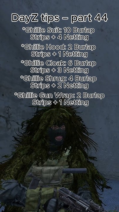 All you need to know about ghillie suits - DayZ tips part 44 #dayz #dayzbestcontent #dayzguide ...