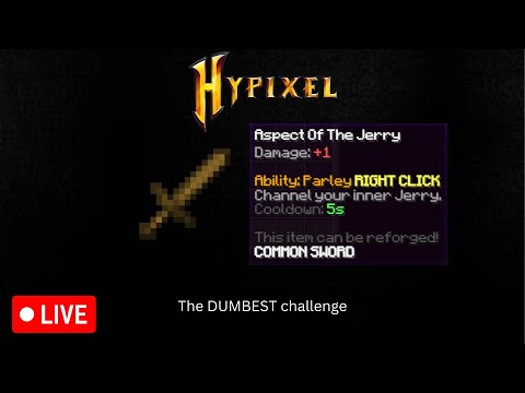 Hypixel skyblock with an Aspect of the jerry - YouTube