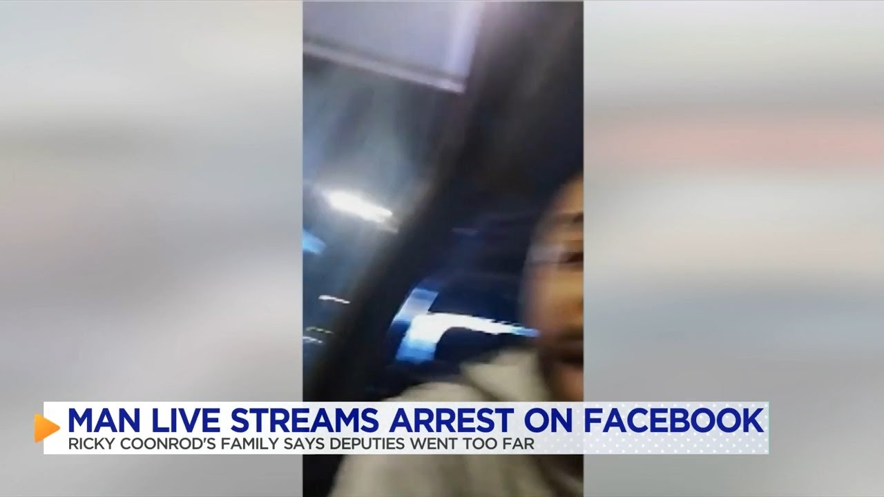 Man live streams arrest on Facebook - YouTube