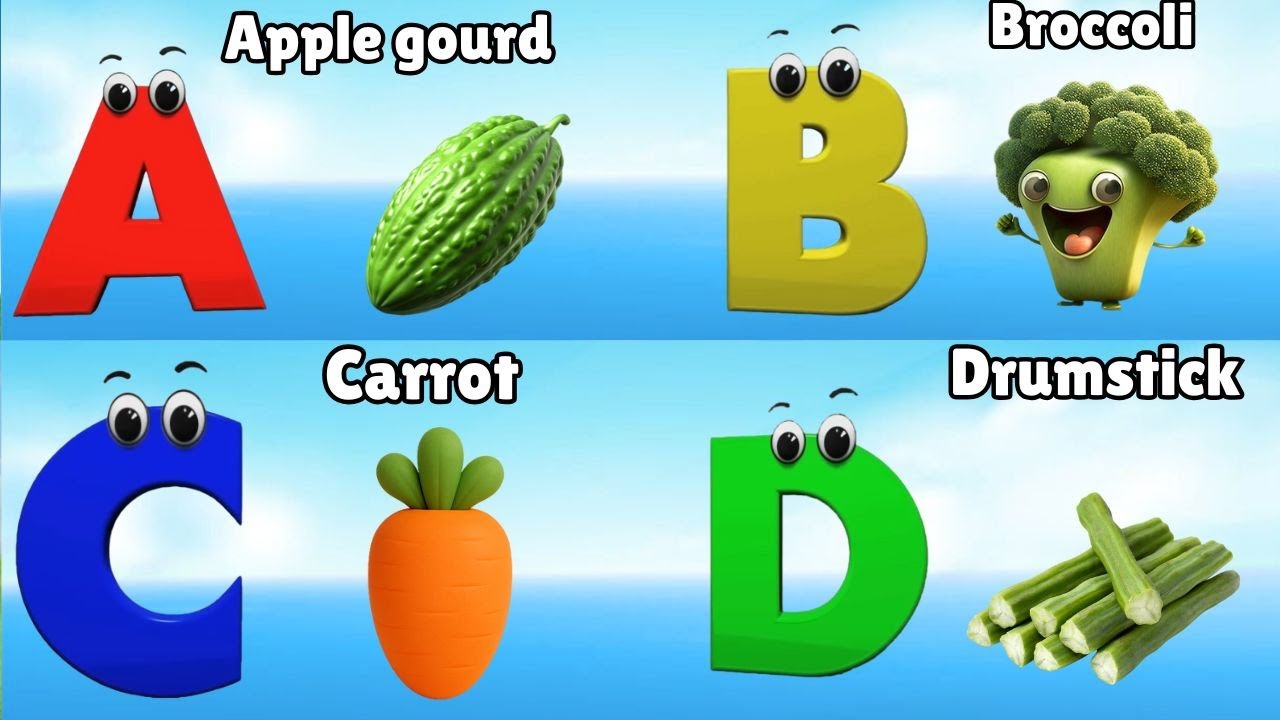 Vegetables ABC Song | Vegetables Alphabet Song | Phonics for Kids ...