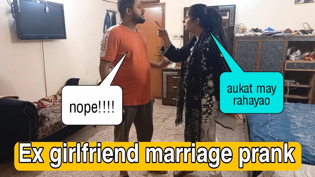 Ex Girlfriend Marriage Prank on Wife | Cheating Prank on Wife | Amna ...