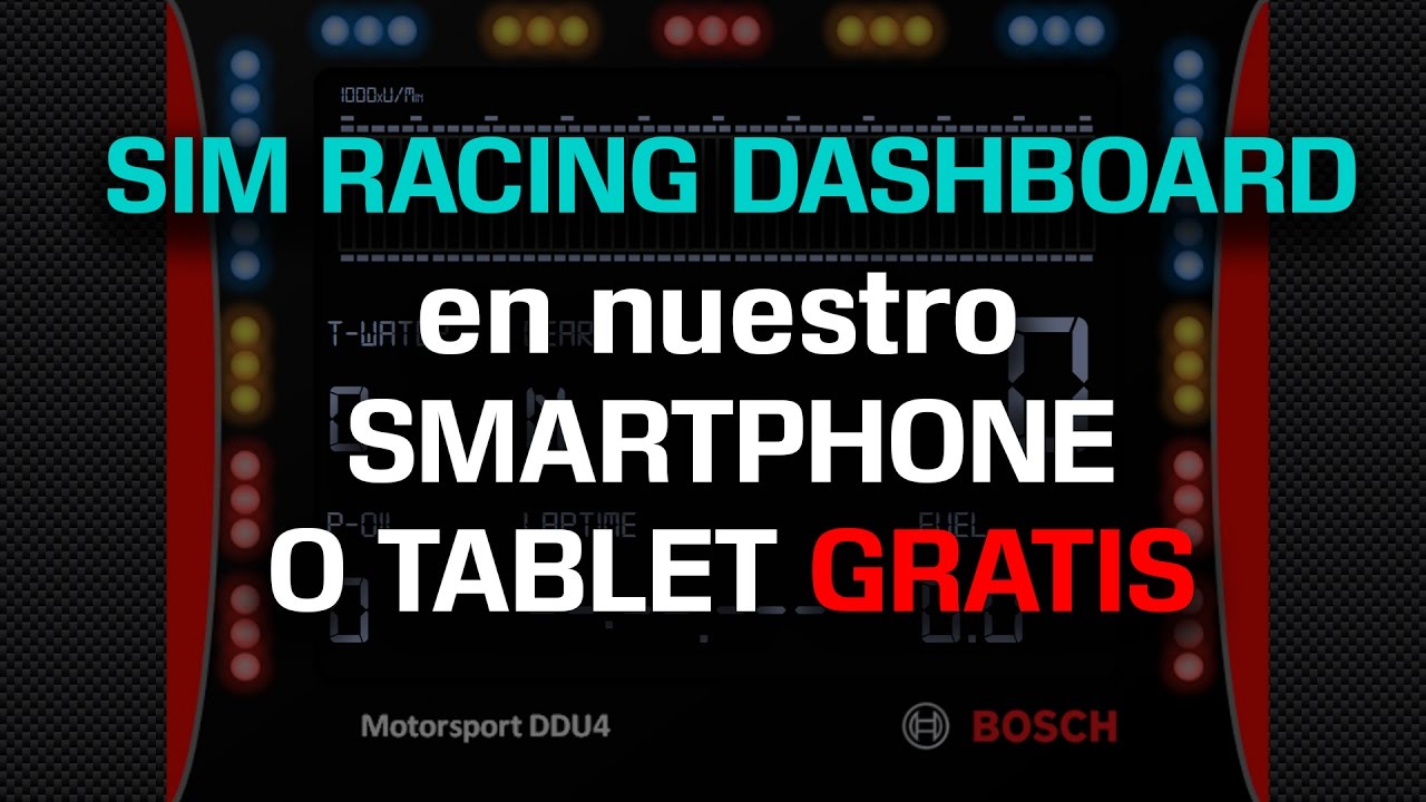 DASHBOARD para SMARTPHONE O TABLET en SIMRACING PC Tutorial HD 1080p ...