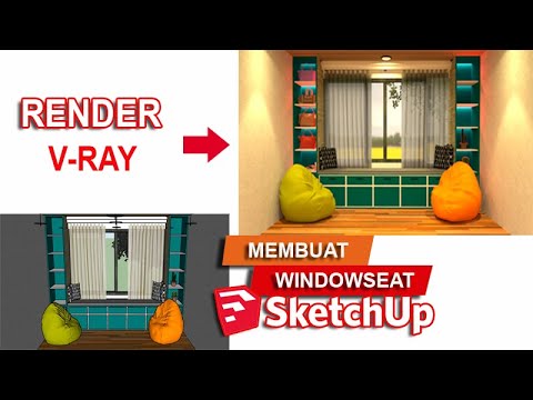 Membuat Window Seat di SketchUp - YouTube