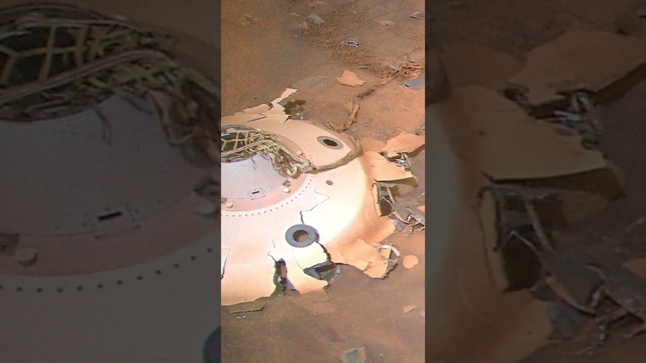 Perseverance Backshell Captured By Nasa's Ingenuity Helicopter!!#short ...