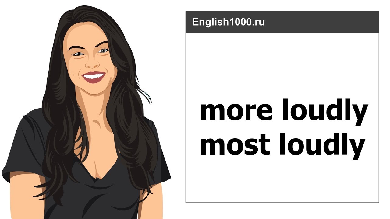 Степени сравнения наречий (more loudly, most loudly... ) | Английский ...
