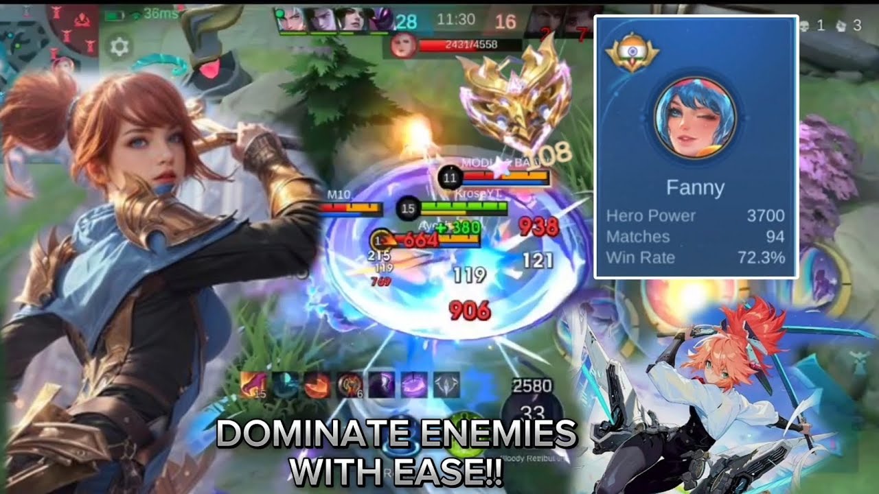 I GAVE MULTIPLE HEART ATTACKS TO ENEMIES WITH FANNY IN THIS MATCH💀☠️ ...