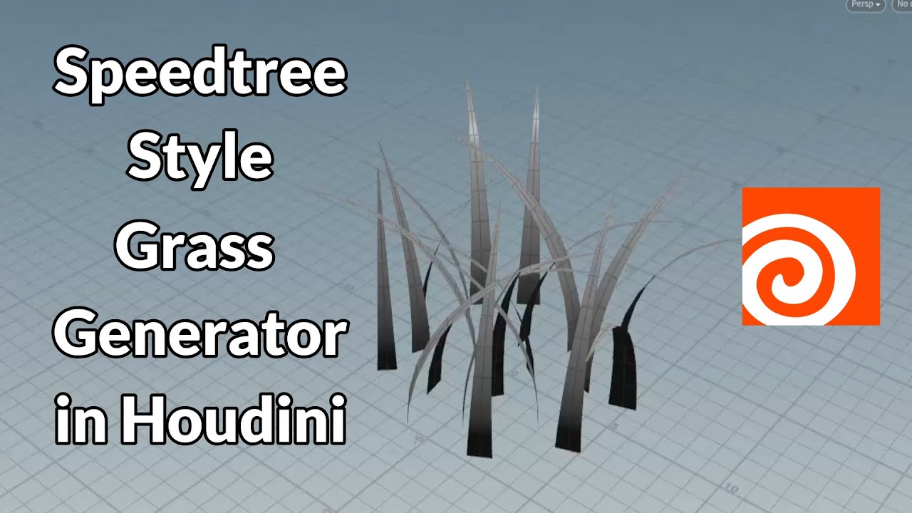 Speedtree Style Grass Generator in Houdini - YouTube