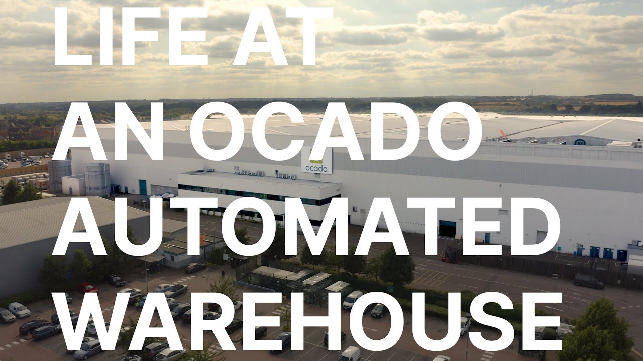 Life at an Ocado Automated Warehouse - YouTube