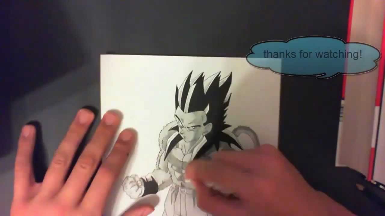HOW TO DRAW GOHAN SSJ4 [dragonball AF] By MrNarutos10 - YouTube
