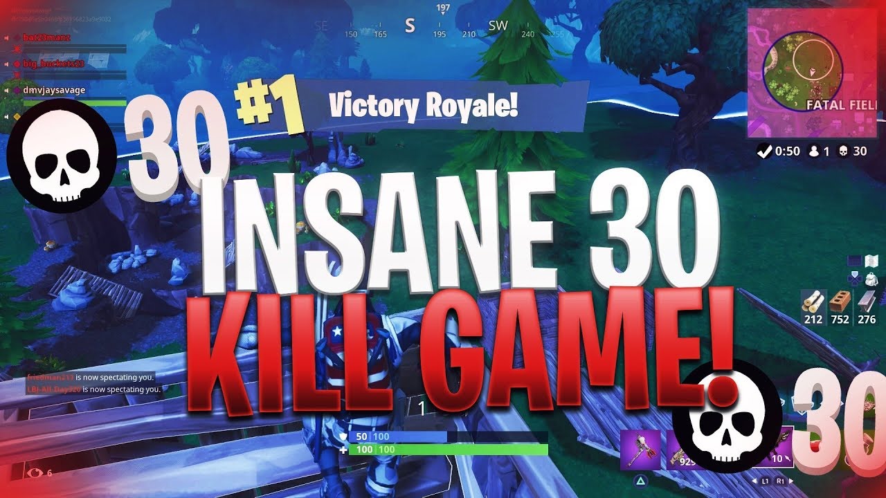 INSANE 30 KILL GAME CLUTCH!! - Fortnite Battle Royale - YouTube