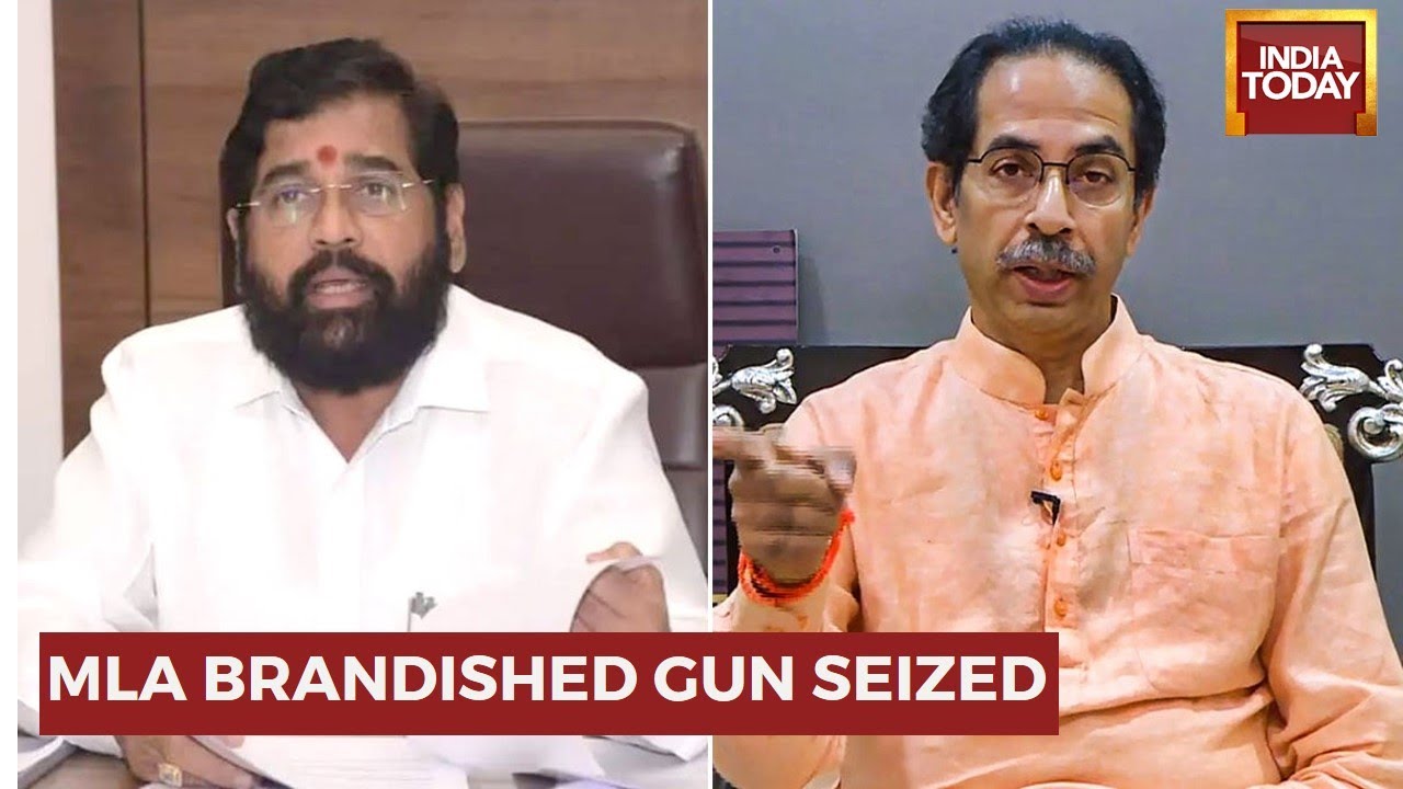 Weapon of Shinde- Faction MLA Seized By Police, Gun-Toting By MLA ...