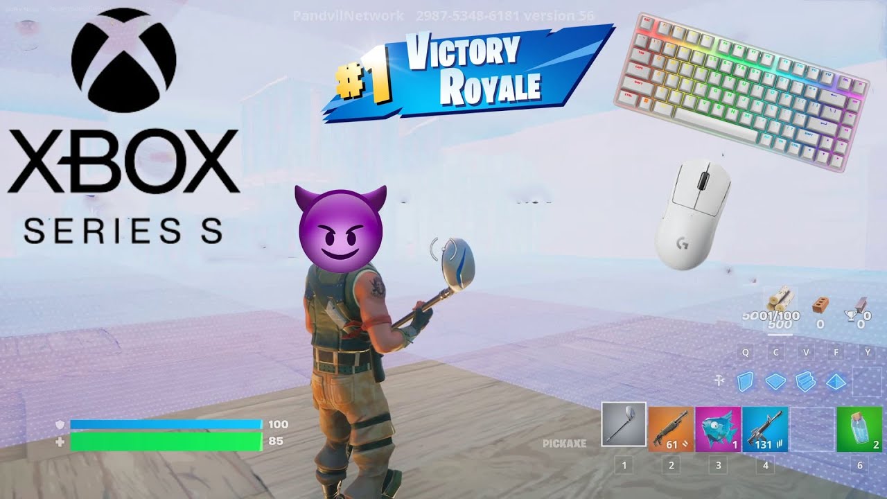 Xbox Series S Smooth Fortnite BoxFights Keyboard & Mouse Gameplay (4K ...