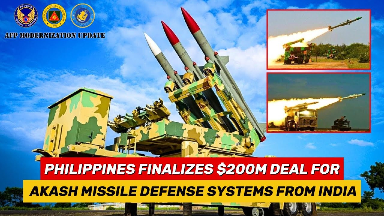 Philippines Finalizes $200M Deal for Akash Missile Systems from India - YouTube