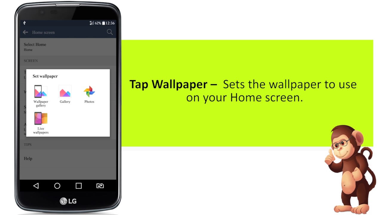 LG How To Set Home Screen Settings Support for Apple Samsung smart ...