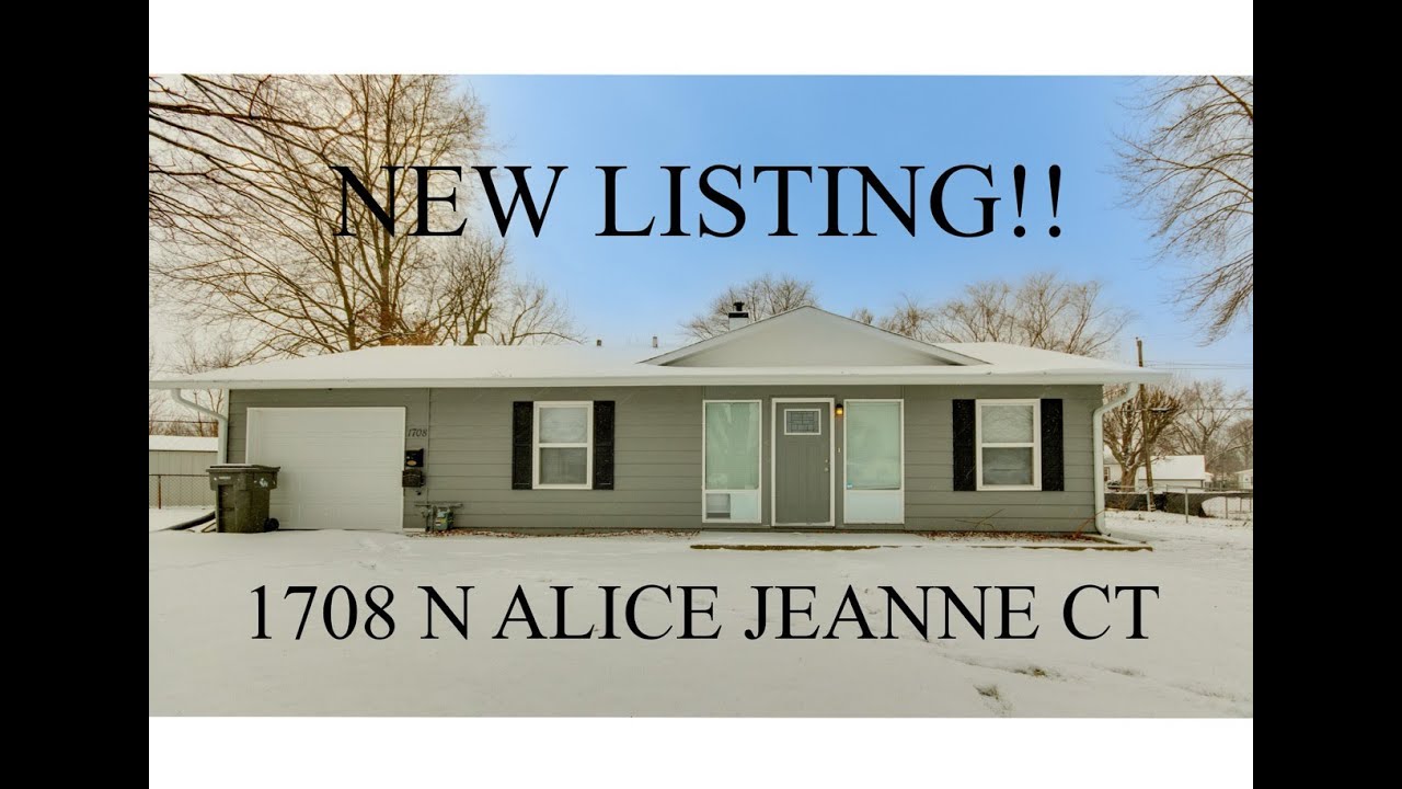NEW LISTING!! 1708 N ALICE JEANNE CT INDIANAPOLIS, INDIANA FULL HOUSE ...