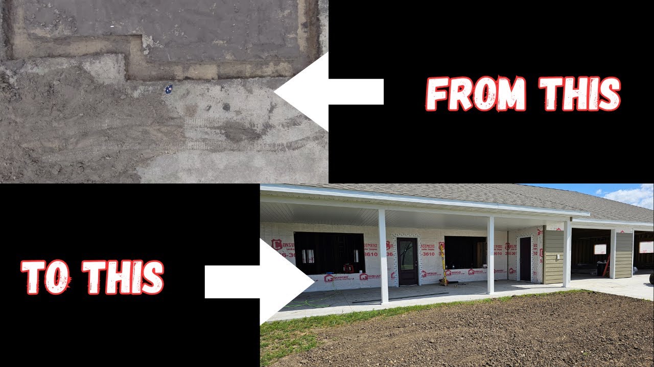 From an empty lot to framed up house. The beginning footage of my ...