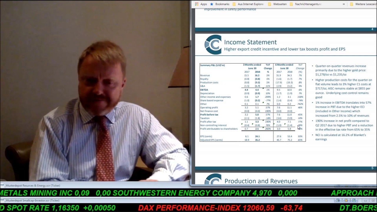 SmallCap-Investor Interview mit Mark Learmonth, CFO von Caledonia ...