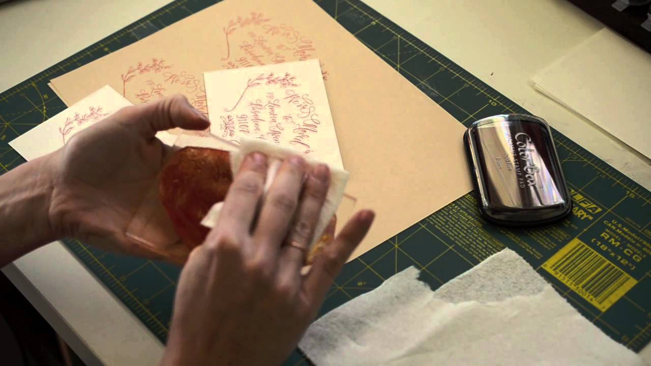 How to Properly Clean a Stamp - YouTube