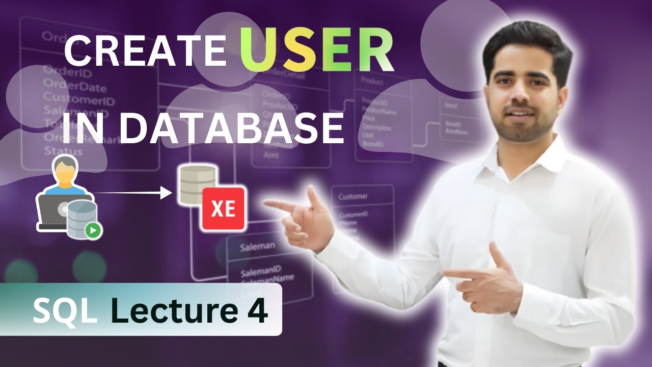 Create User in Database to Run The Queries - YouTube