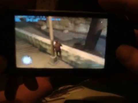 Playing GTA IV ON the PSP. (GTA IV PC VERSION OVER WIFI) - YouTube