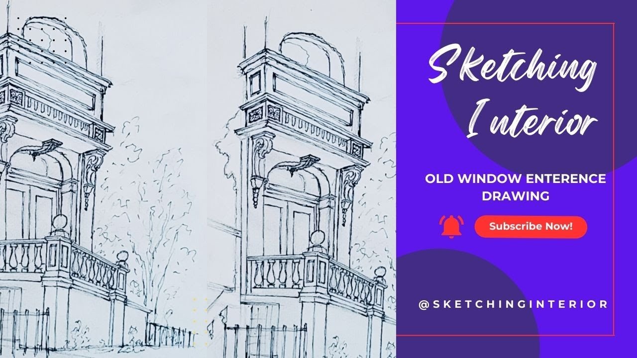 How to draw architectural Main Door Elevation | Pencil/Pointer ...