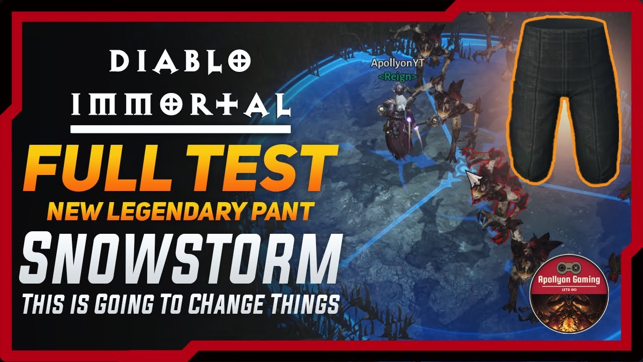 WIZARD New Legendary Pants Are OP - WILL CHANGE BUILDS - SNOWSTORM ...