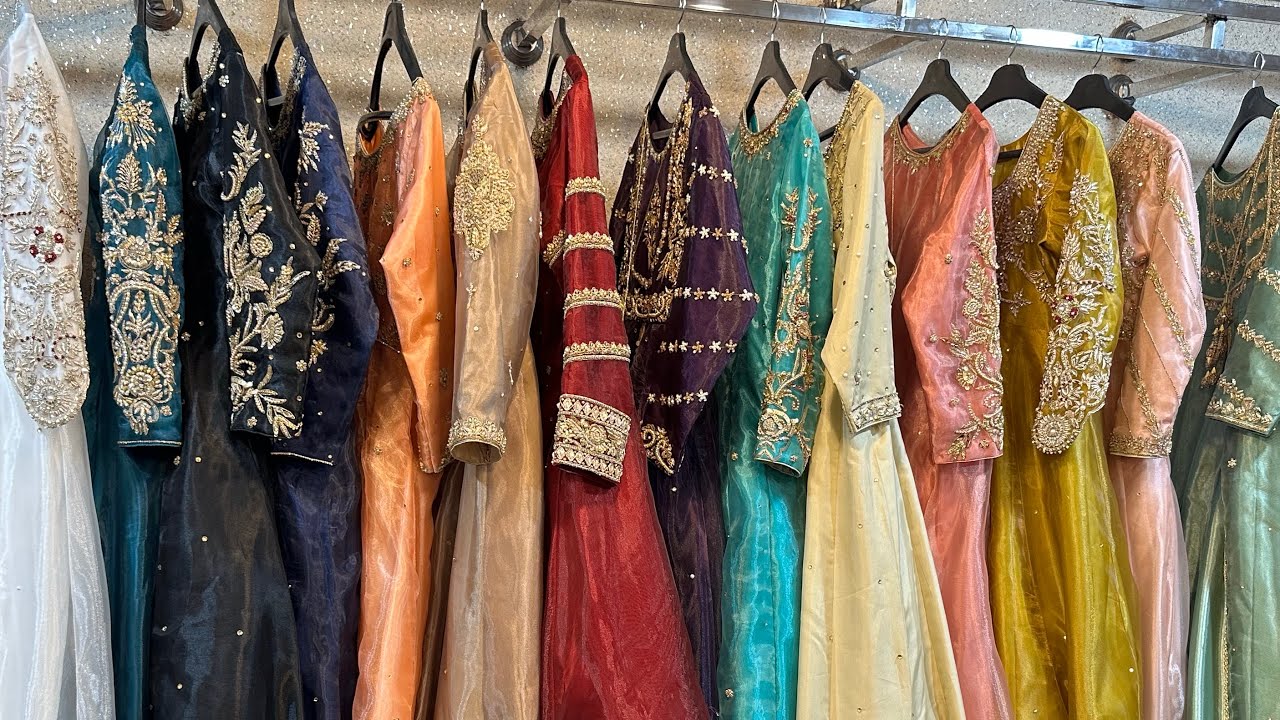 Stitched Hand Work // Luxury Stylish Dress Partwear & Wedding Dress ...