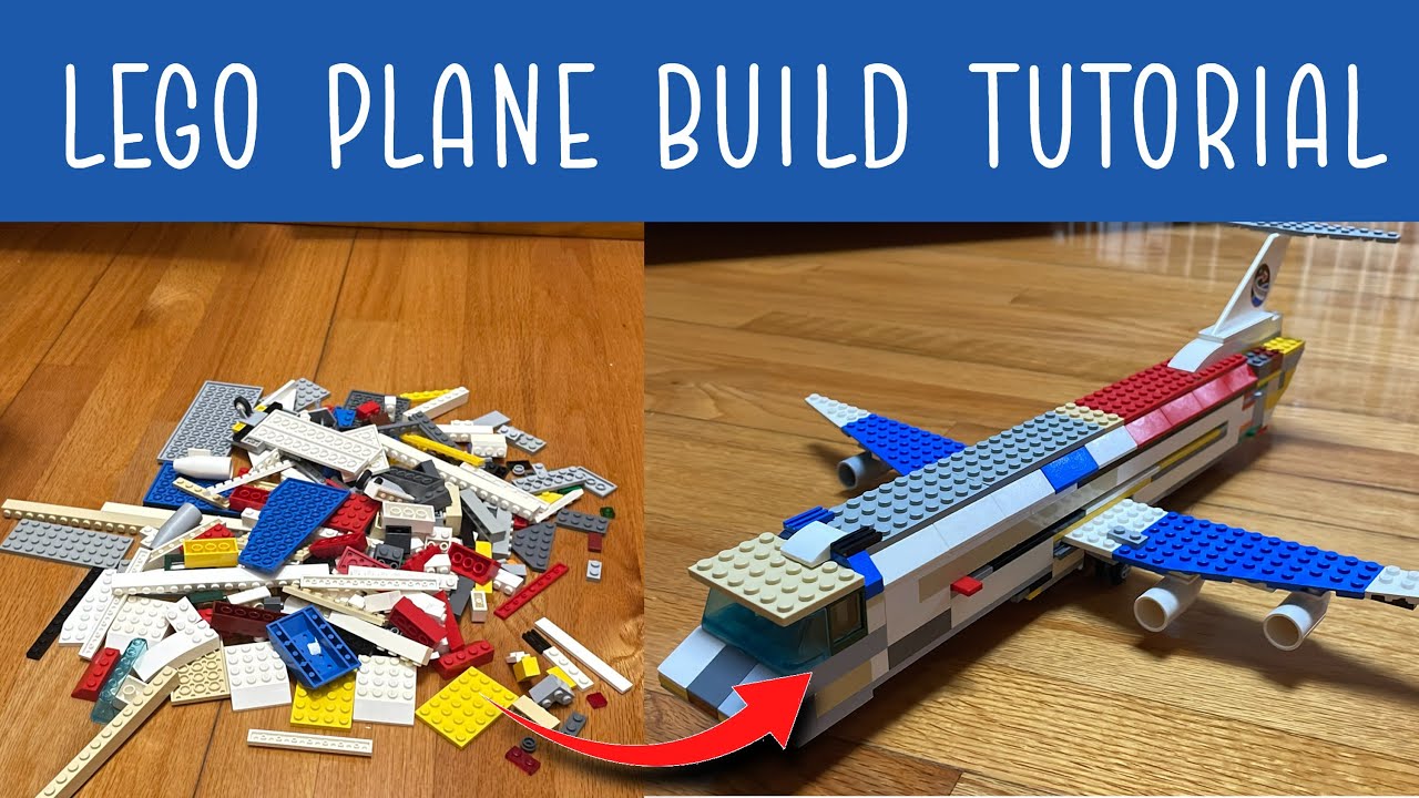Lego Cargo Plane 2.0 Build Tutorial - YouTube