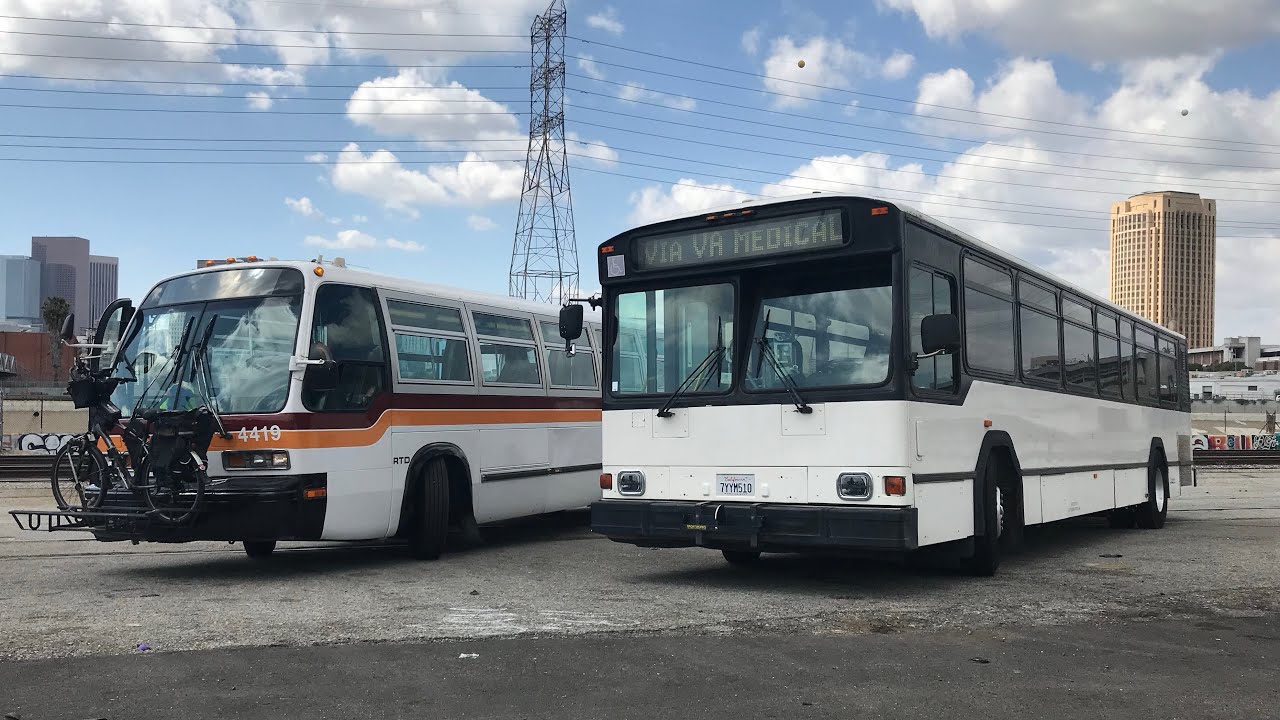 (Ex SCRTD/LACMTA) 1982 GMC RTS-04 T7J-604 (4419) ft 1998 Gillig Phantom ...