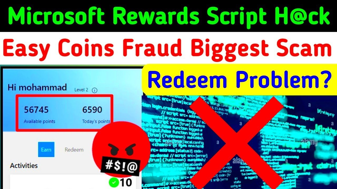 Microsoft Rewards Script Scam Exposed😡देखलो नहीं तो रोना पड़ेगा 😵 ...