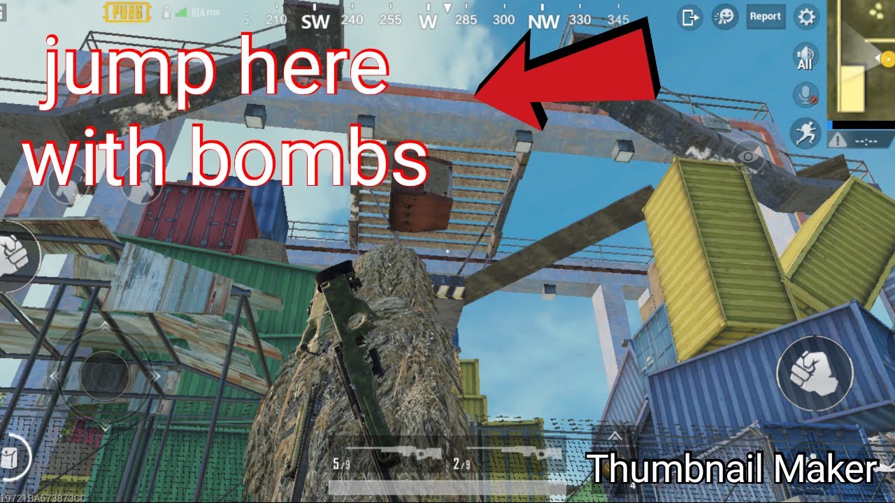Jump to top of the tower with bombs - YouTube