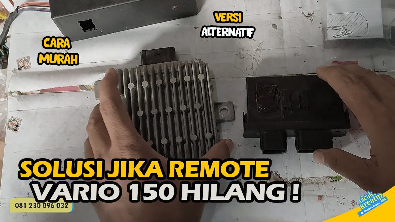Solusi Jika Keyless Remote ID Barcode Honda Vario PCX Scoopy ADV Hilang ...