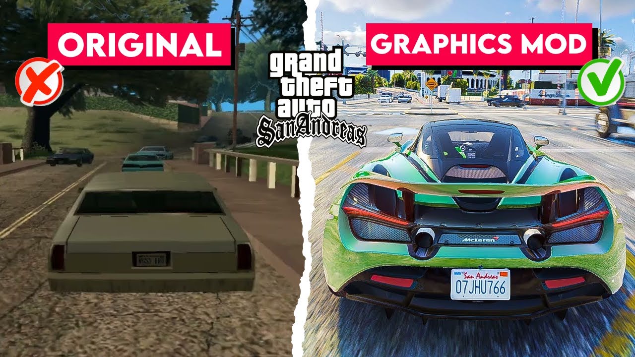 😍 GTA San Andreas High Graphics Mod For Low End PC | How To INSTALL ...